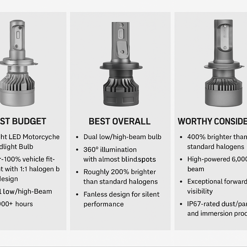 Best Motorcycle LED Headlight Bulbs for Maximum Visibility in 2025 ...